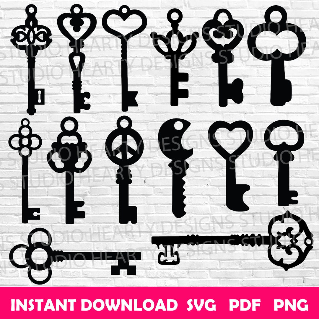 Vintage Key Svg Vintage Key Cricut Vintage Key Vector Vintage Key Svg ...