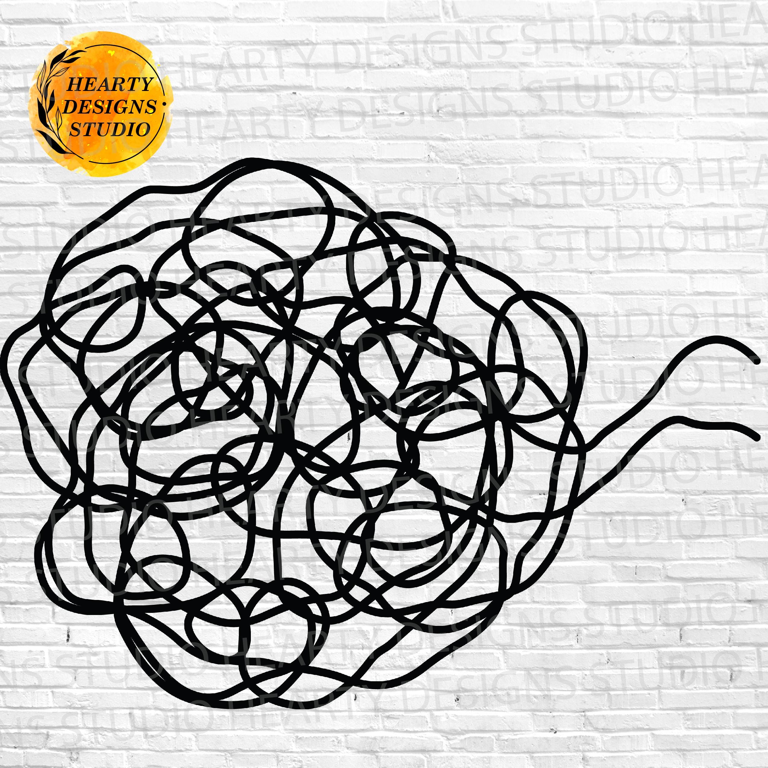 Tangled Lines SVG Bundle: Vector Cut Files (digital Download) - Etsy