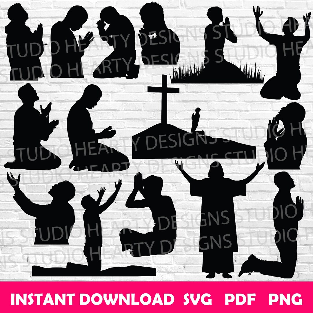 Man Praying Svg Praying Man Svg Man Praying God Svg Man Praying Cricut ...