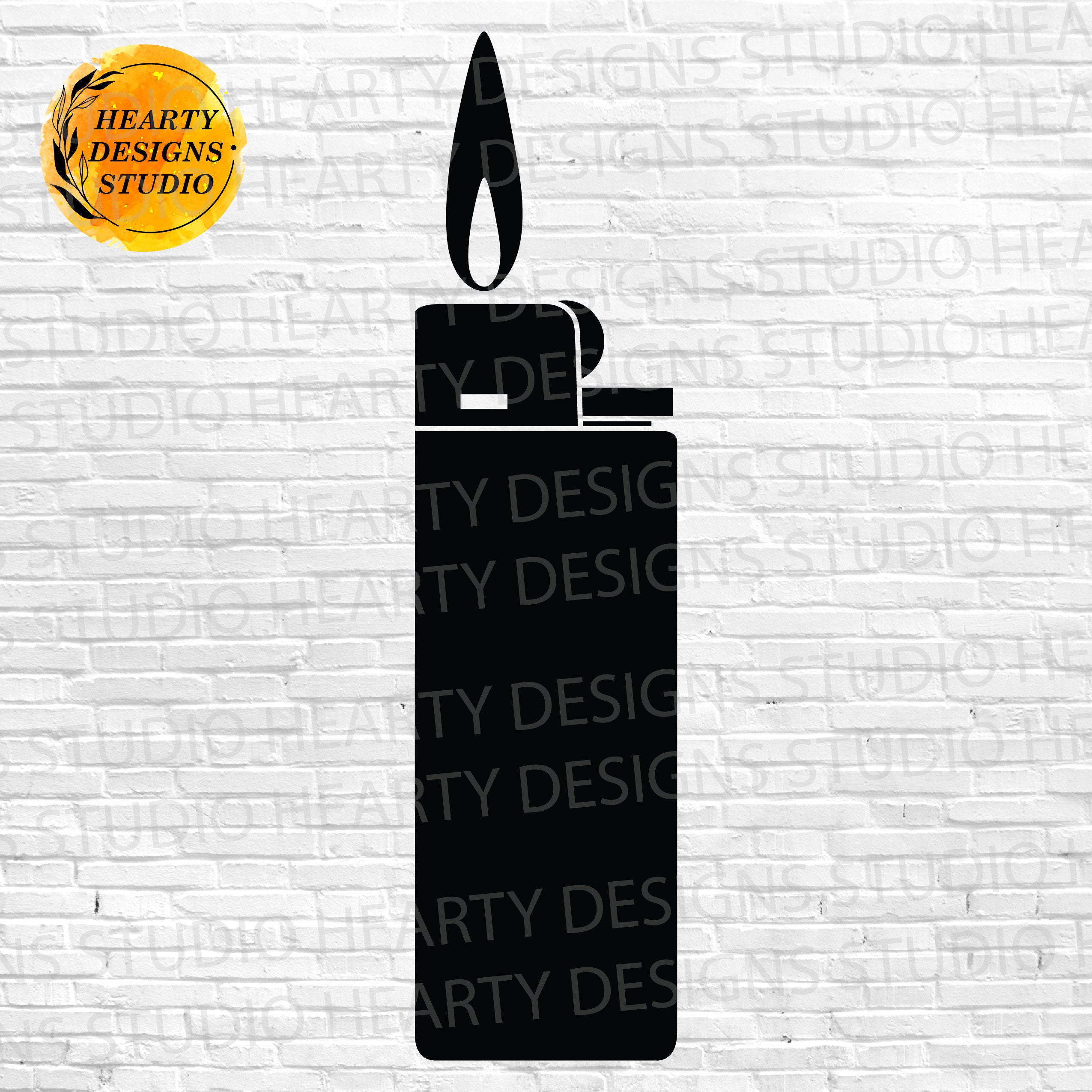 Cigarette Lighter SVG Bundle: Pocket Lighter Cut Files (digital ...