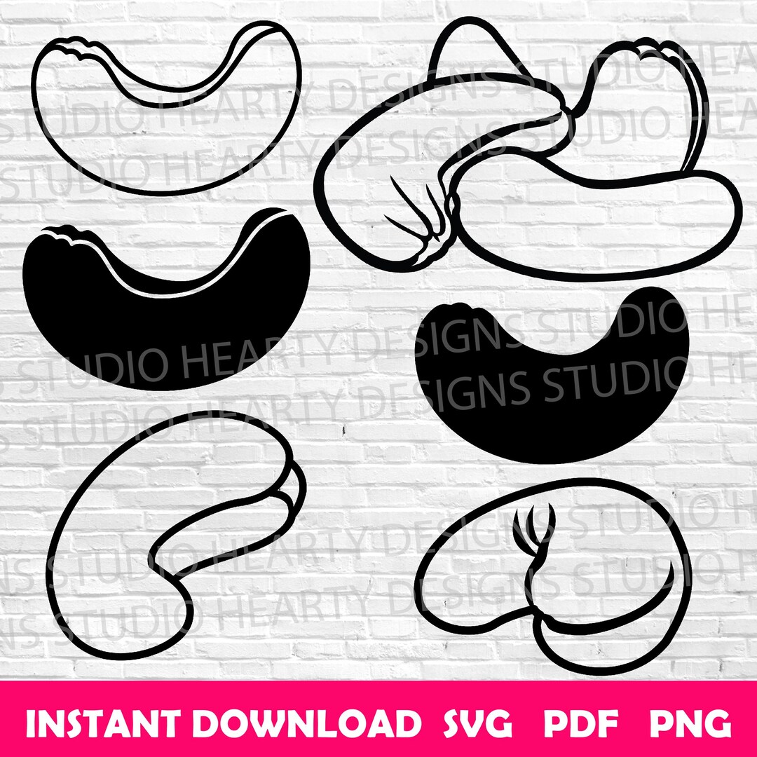 Cashew Nut SVG Bundle: Cut Files for Silhouette Cricut (digital ...