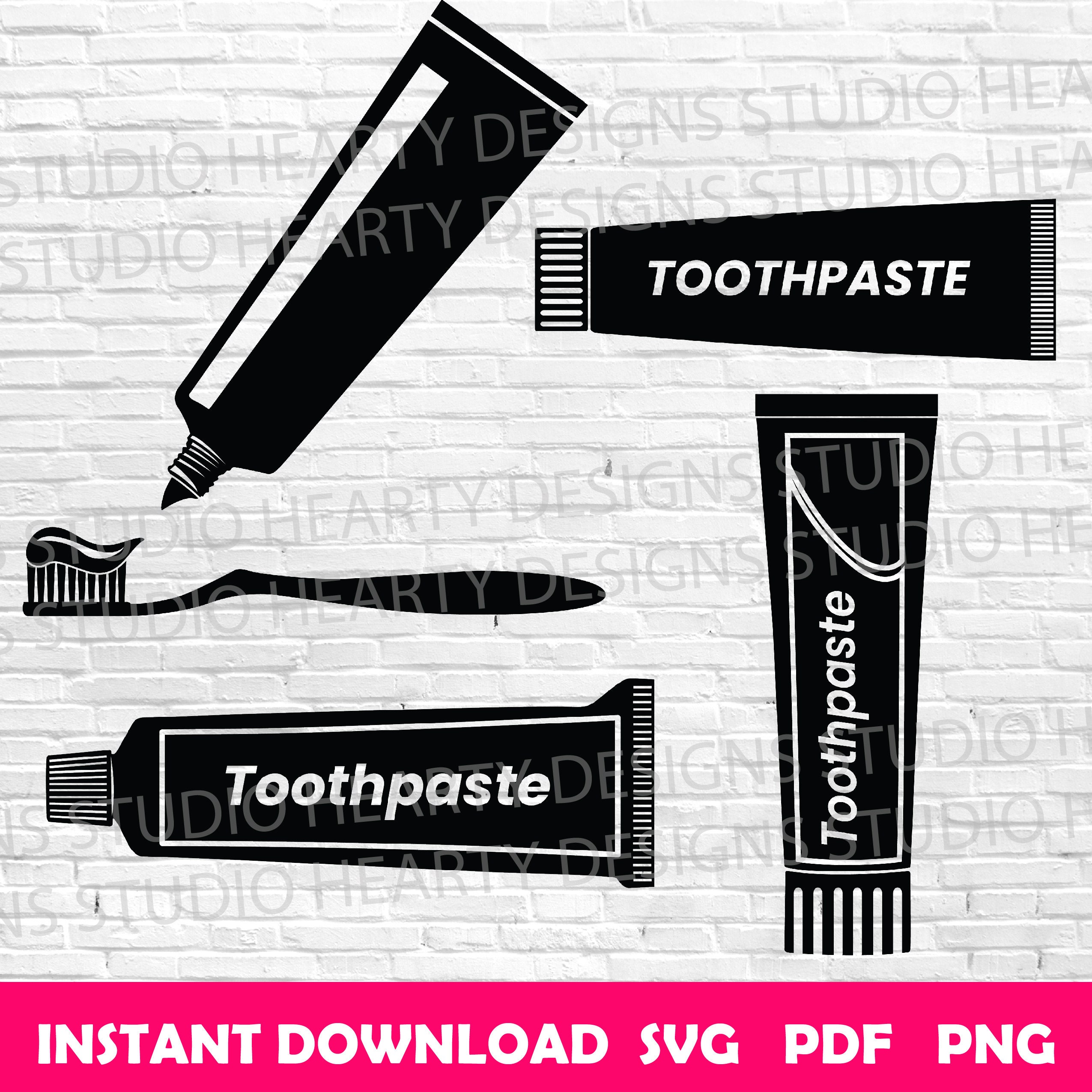 Toothpaste Svg Toothpaste Cricut Toothpaste Svg Bundle Toothpaste Svg ...