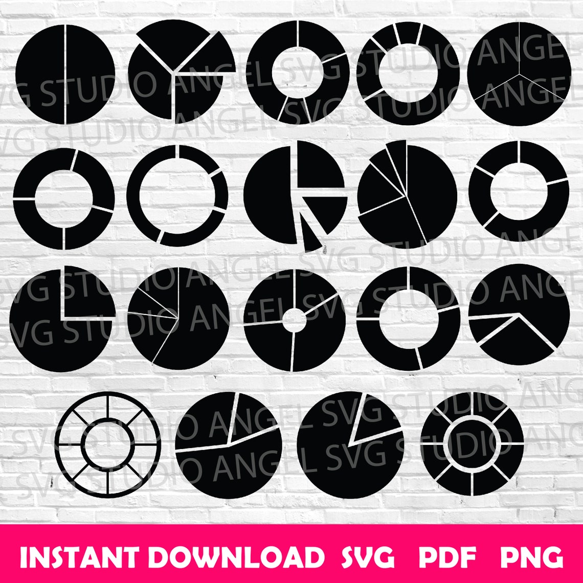 Pie Chart Svg Pie Chart Diagram Svg Pie Chart Cricut Svg Pie Chart ...