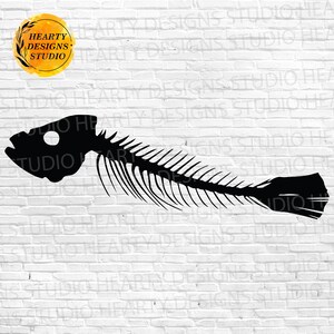 Fishbone Svg Fishbone Cricut Fishbone Silhouette Fishbone Svg Cut Files ...