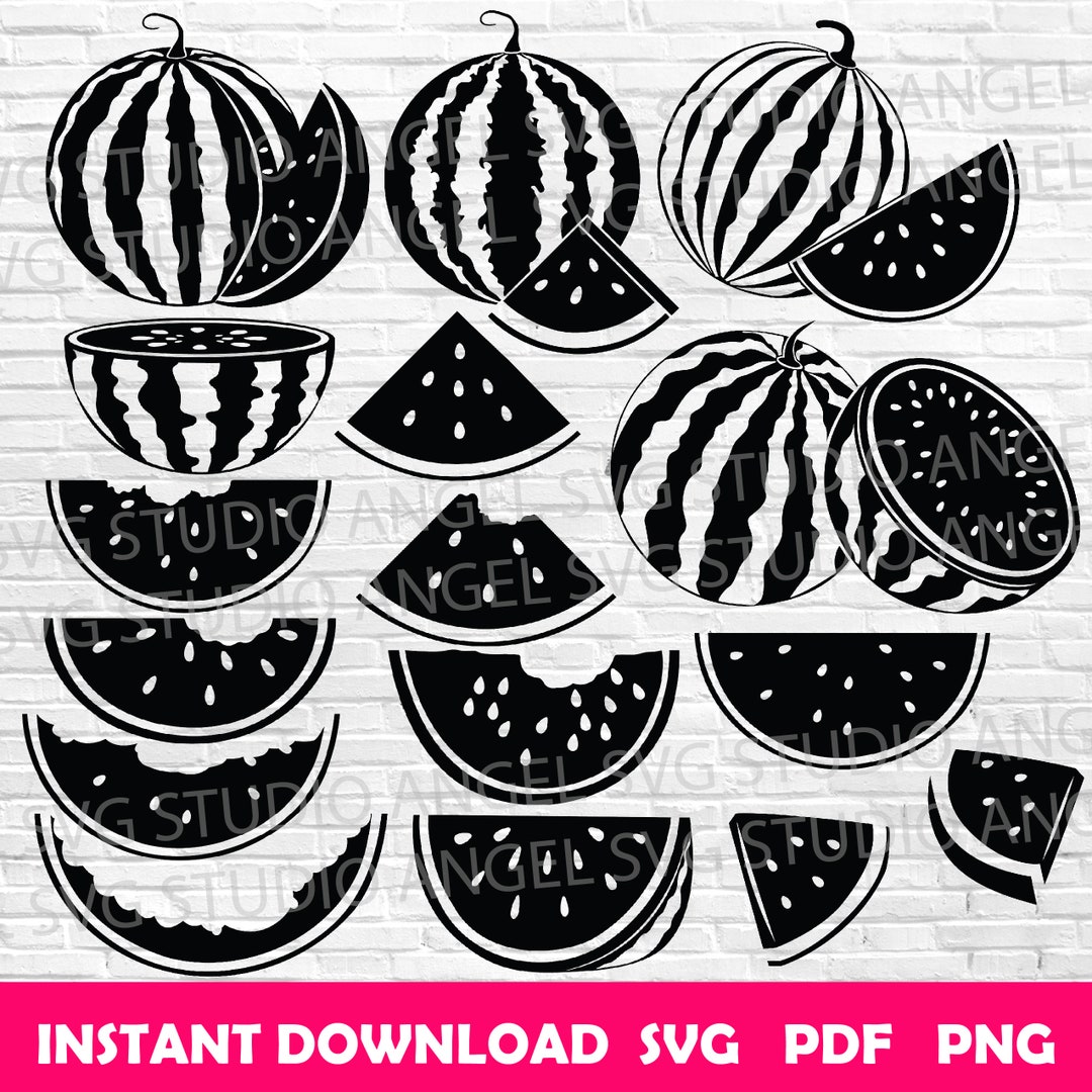 Watermelon Svg Watermelon Cricut Svg Watermelon Svg Cut Files ...