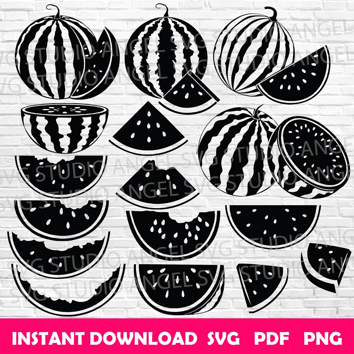 Watermelon Svg Watermelon Cricut Svg Watermelon Svg Cut Files ...