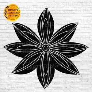 Star Anise Svg Star Anise Spice Svg Star Anise Cricut Svg Star Anise ...