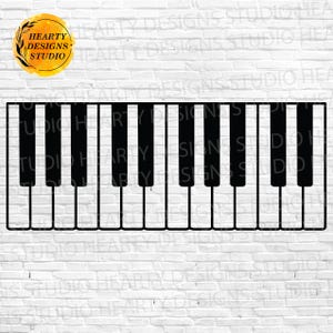 Piano Keys SVG Bundle: Cut Files, Clipart (digital Download) - Etsy