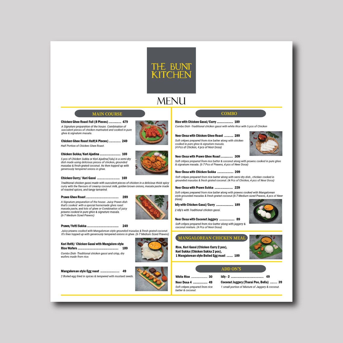 Custom Restaurant Flyer Custom Food Menu Flyer Custom - Etsy