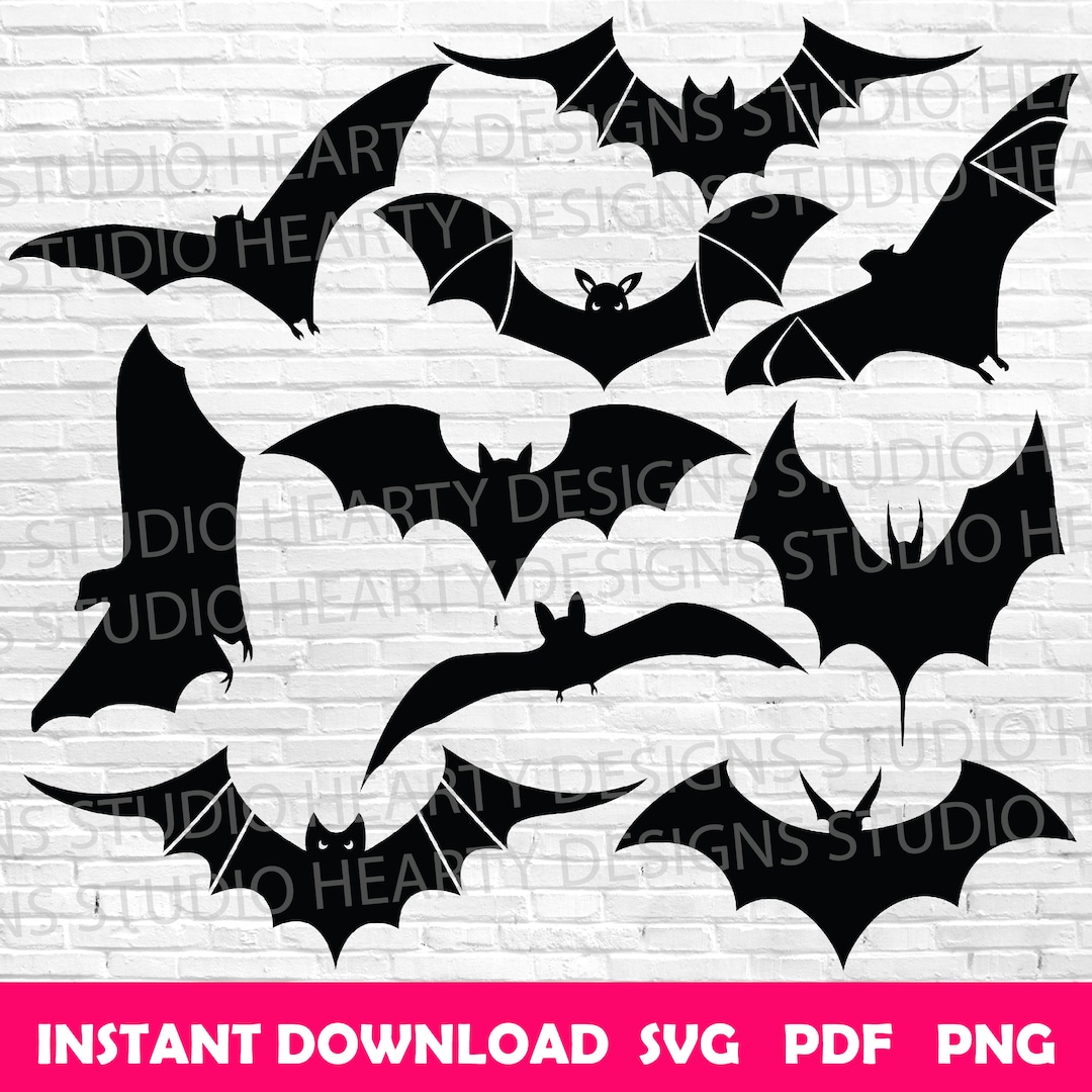 Bat Svg Bat Svg Cut Files Bat Cricut Bat Clipart Bat Vector Bat ...