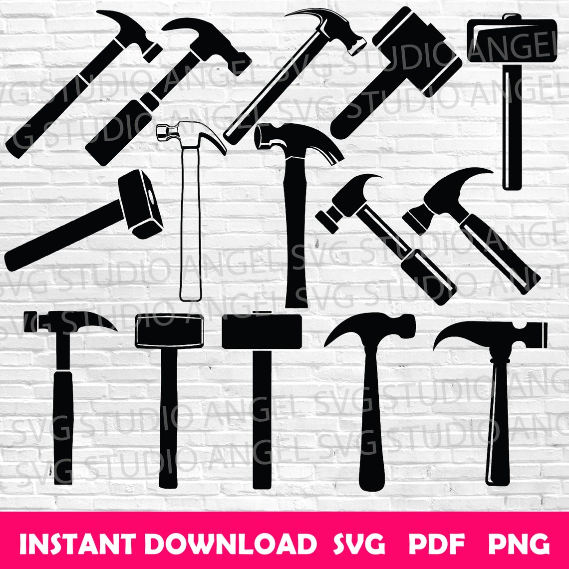 Hammer Svg Hammer Cricut Hammer Svg Cut Files Hammer Svg - Etsy UK