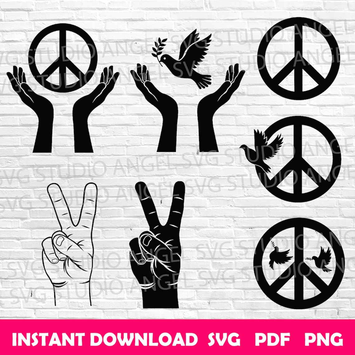 Peace Sign Svg Peace Symbol Svg Victory Symbol Cricut Victory Sign ...