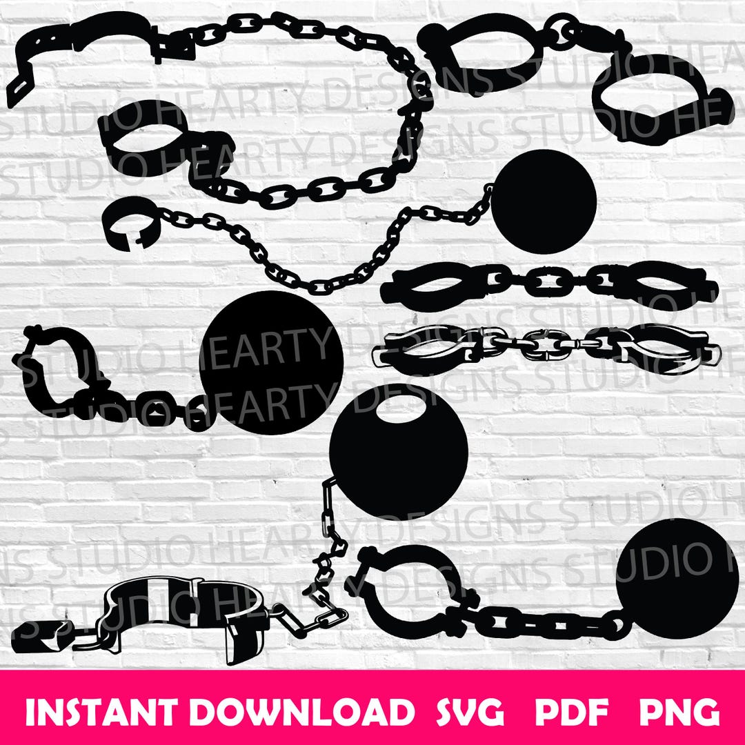Shackles Svg Shackle Svg Prison Shackles Svg Shackles Svg Cut Files ...