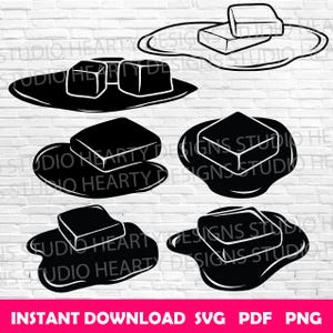 Melting Butter Svg Melting Butter Piece Svg Melting Butter Cricut ...