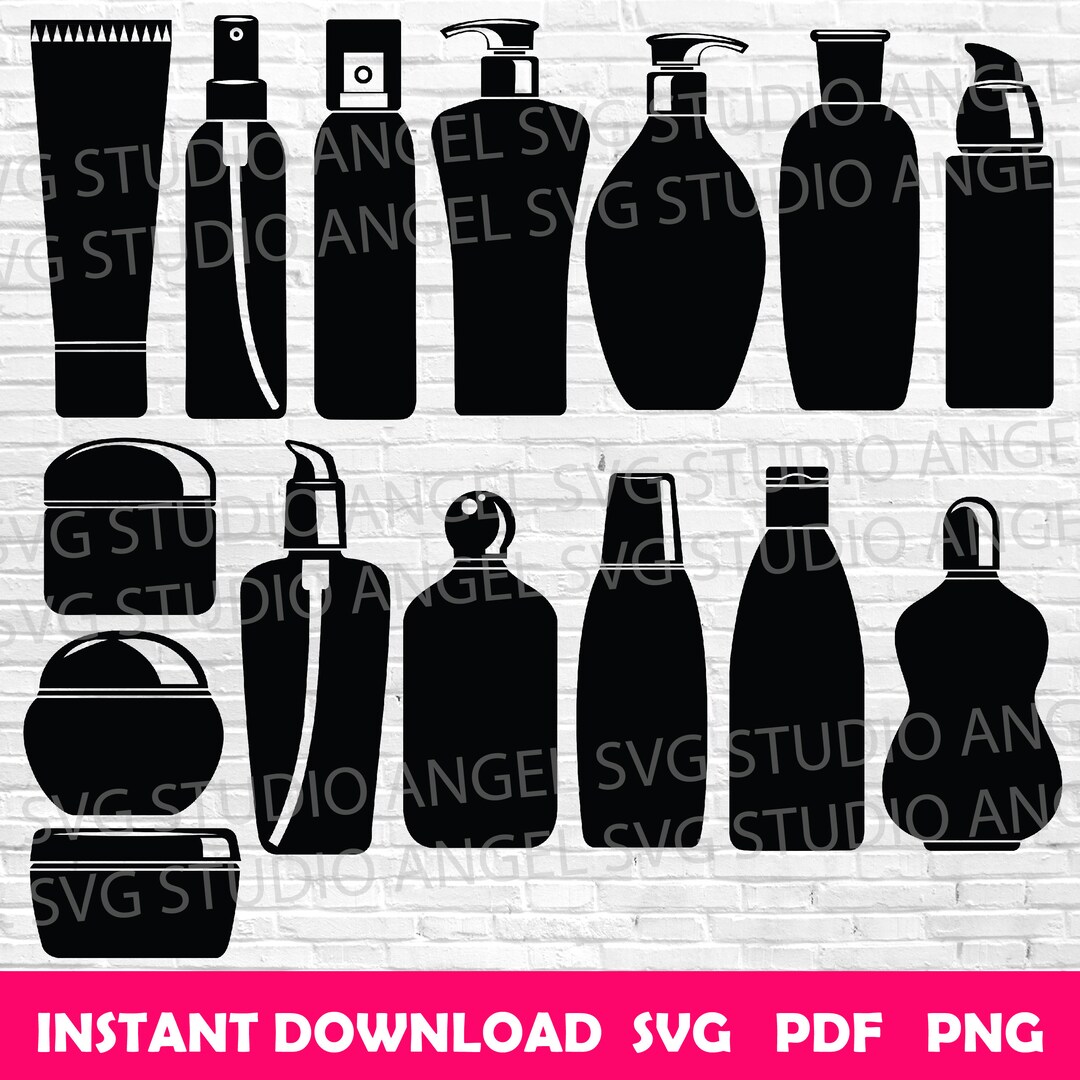 Cosmetic Bottle Svg Cosmetic Cream Svg Cosmetic Bottle Cricut Svg ...