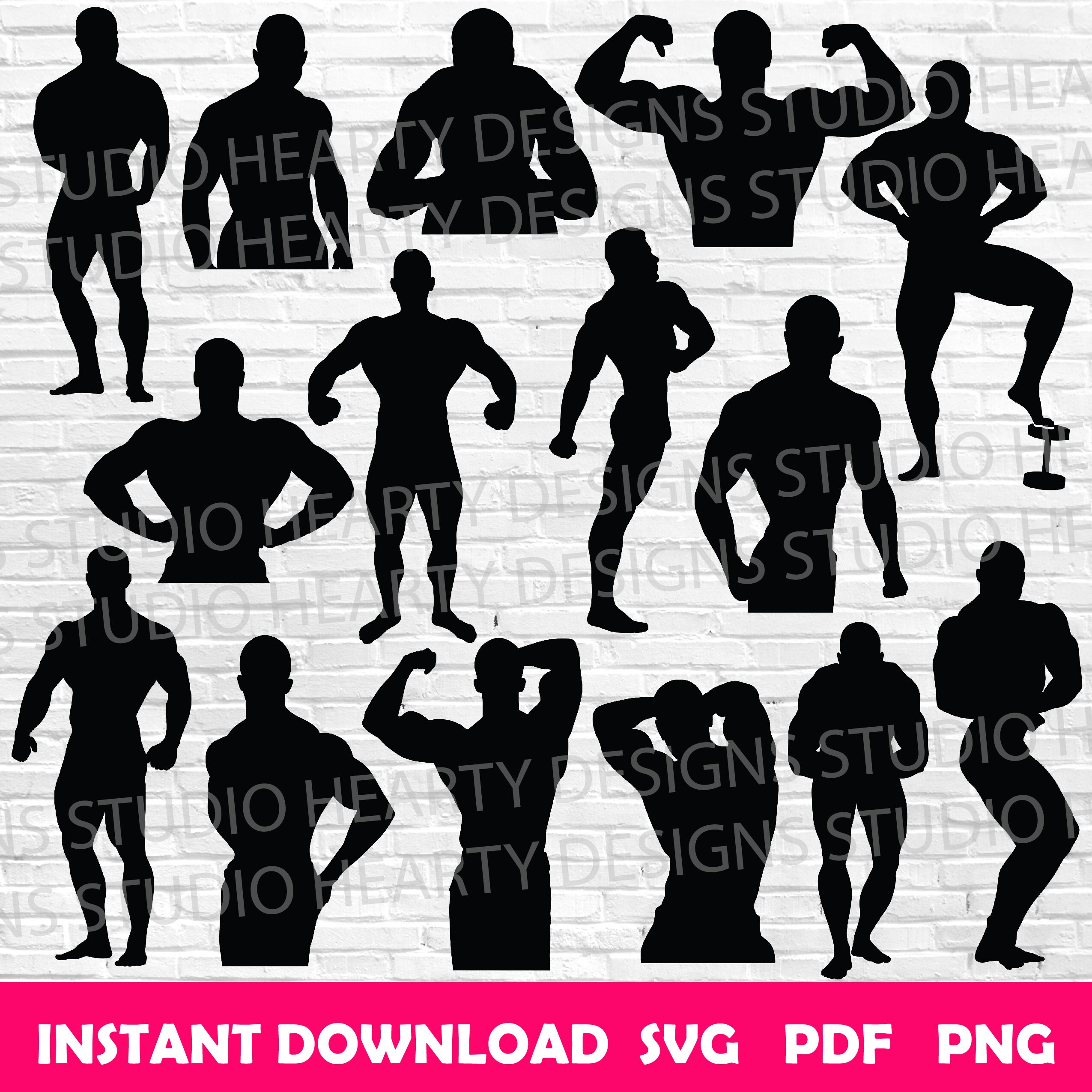 Bodybuilder Svg Bodybuilder Cricut Bodybuilder Svg Bundle Bodybuilder ...