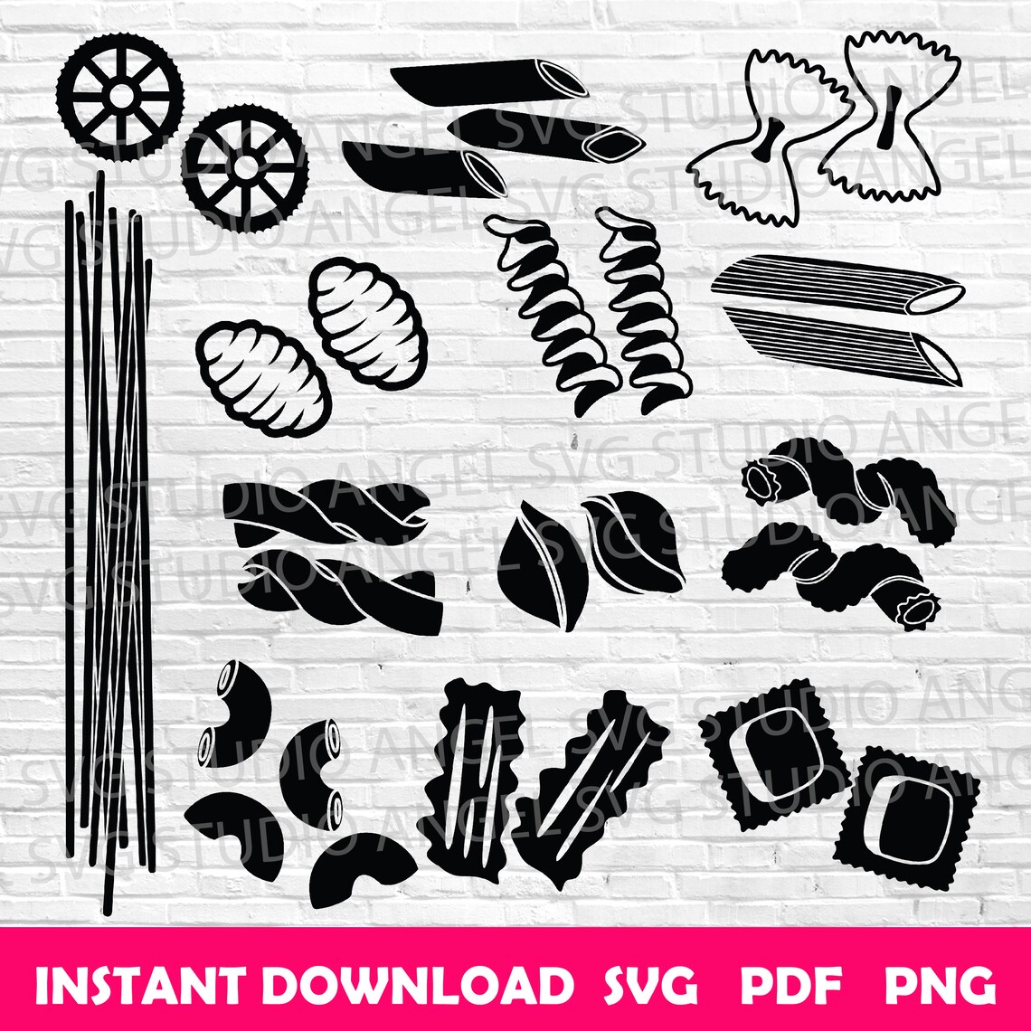 Pasta Svg Pasta Cricut Pasta Svg Cut Files Pasta Vector Pasta Svg ...