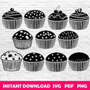 Muffins Svg Muffins Cricut Muffins Vector Muffins Clipart Muffins ...