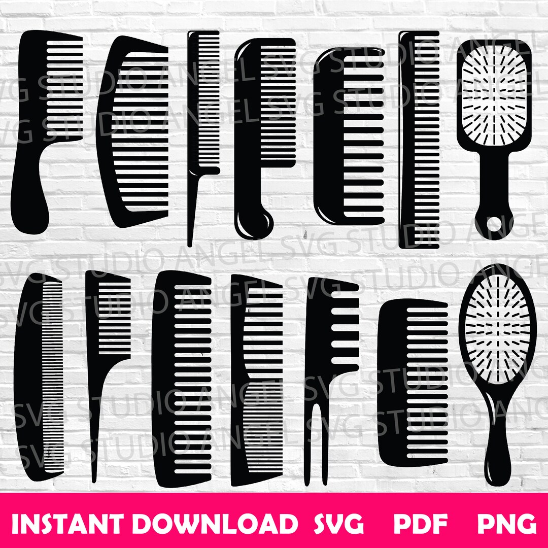 Comb Svg Hair Comb Svg Hair Comb Cricut Svg Bundle Comb Clipart Comb ...