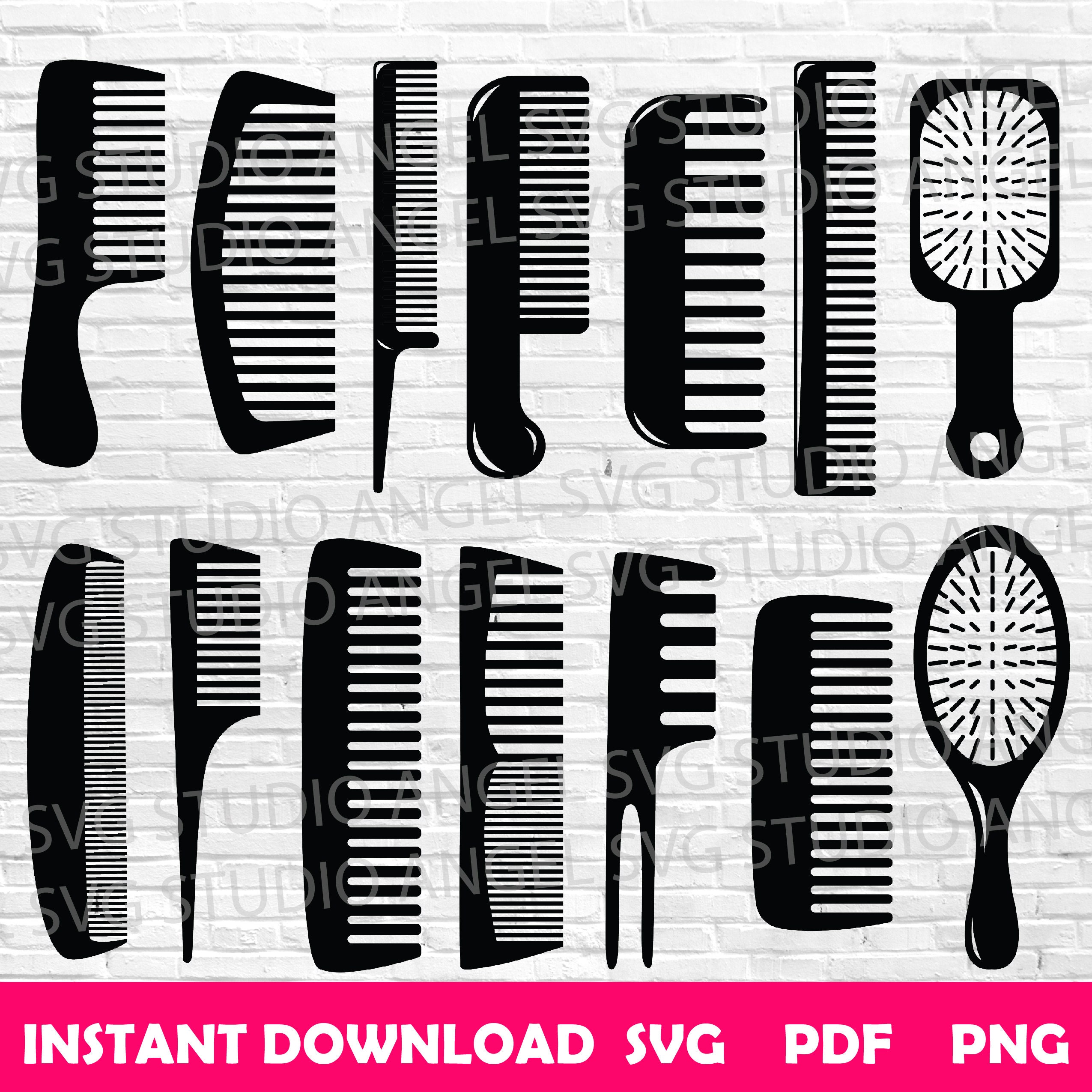 Hair Brush And Comb Clipart