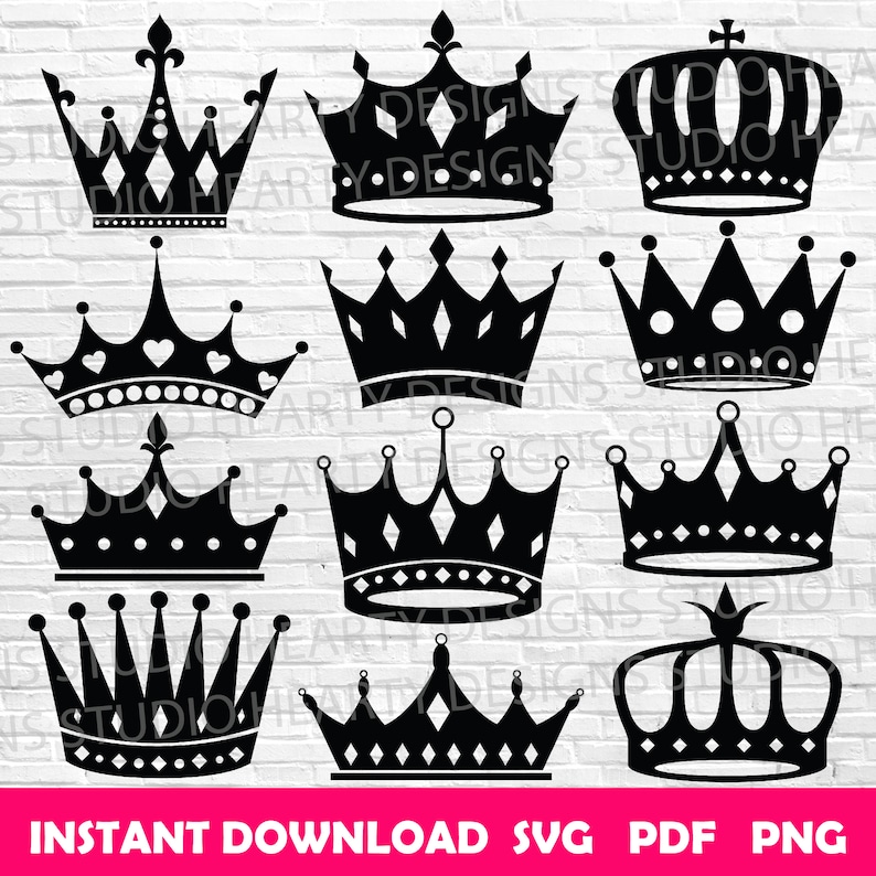 Crown Svg Queen Crown Svg King Crown Svg Crown Cricut Crown Svg Bundle ...