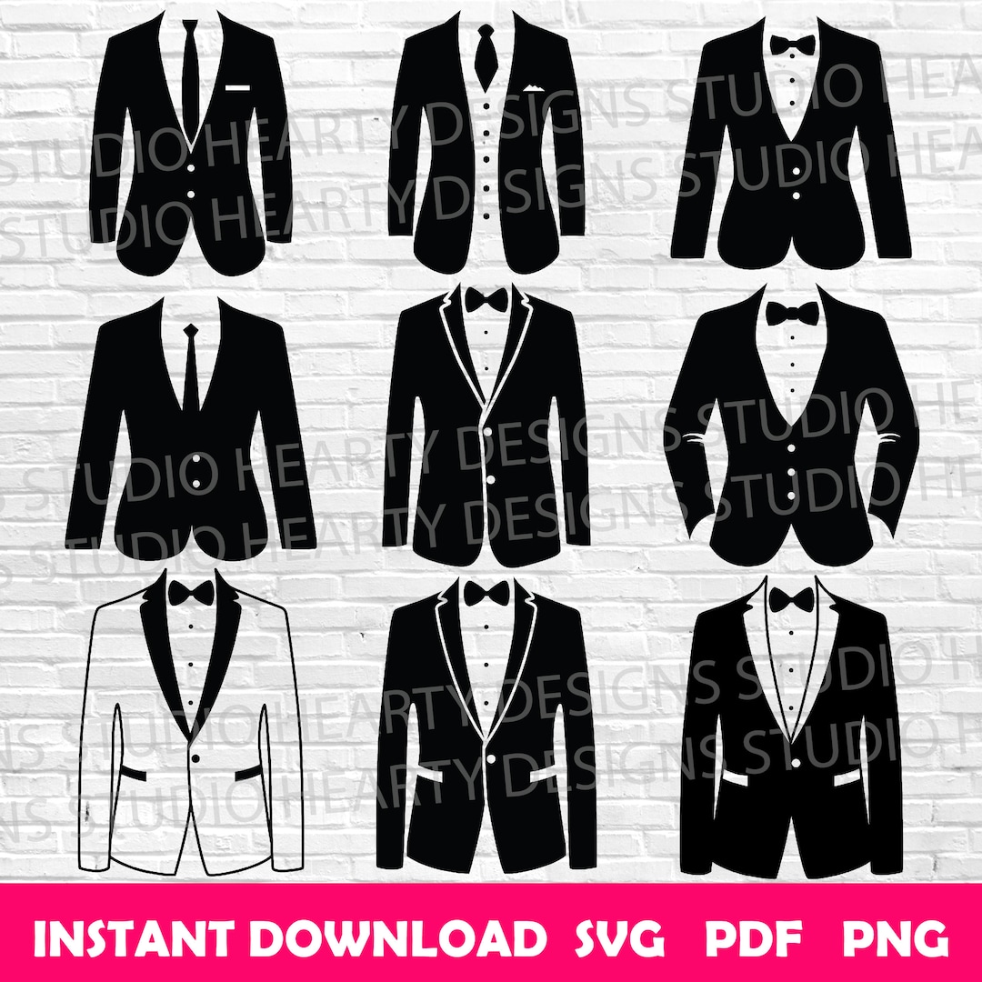 Suit Svg Mens Suit Svg Suit Cricut Suit Svg Bundle Suit Svg Cut Files ...