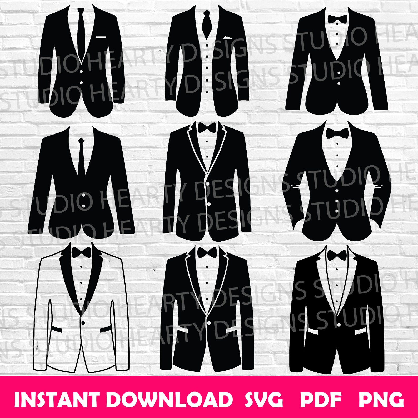 Suit Svg Mens Suit Svg Suit Cricut Suit Svg Bundle Suit Svg Cut Files ...