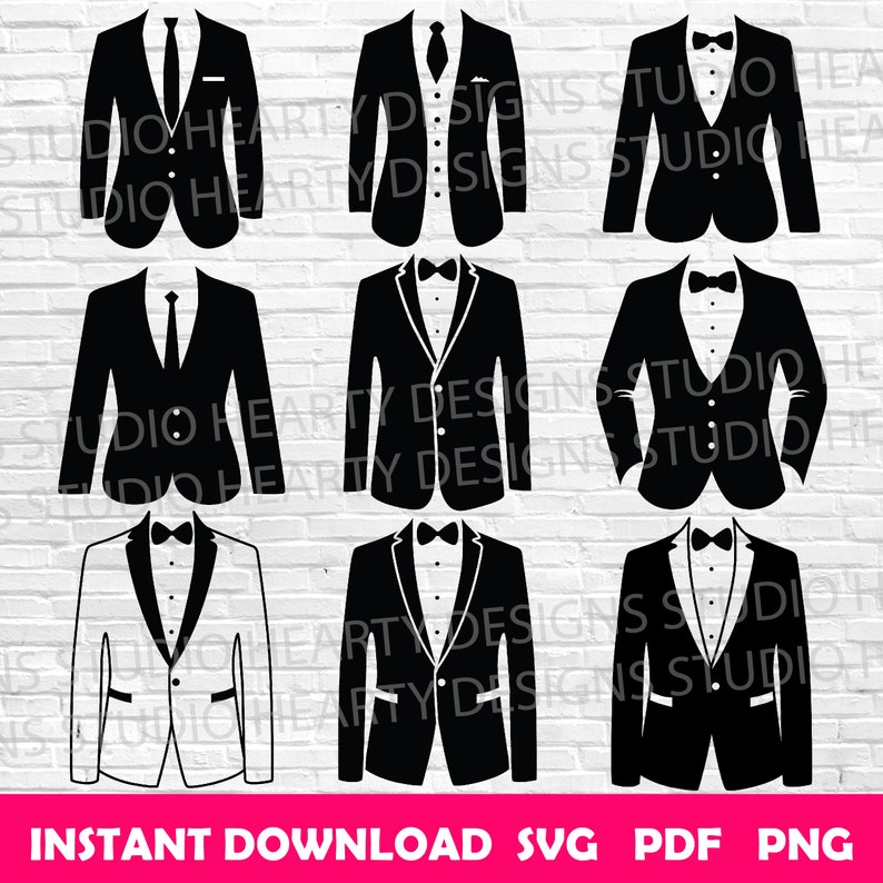 Suit Svg Mens Suit Svg Suit Cricut Suit Svg Bundle Suit Svg Cut Files ...