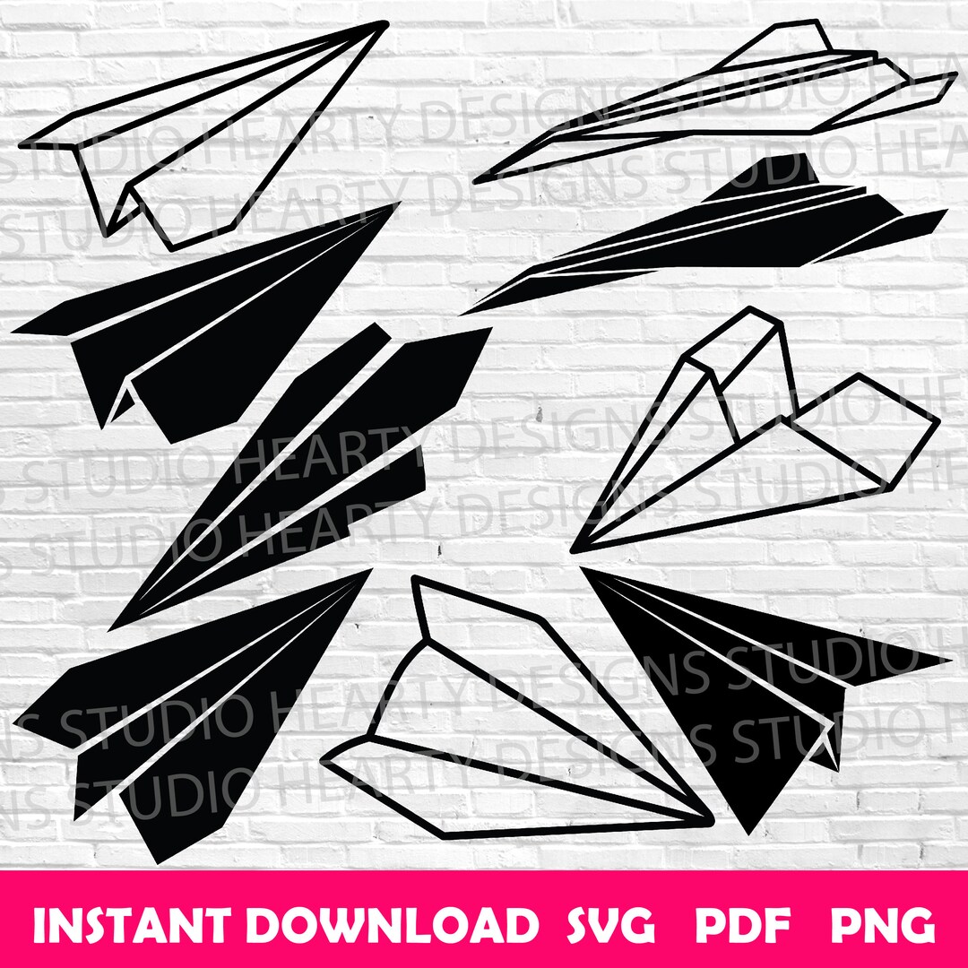 Paper Plane Svg Paper Plane Cricut Paper Plane Svg Bundle Paper Plane ...