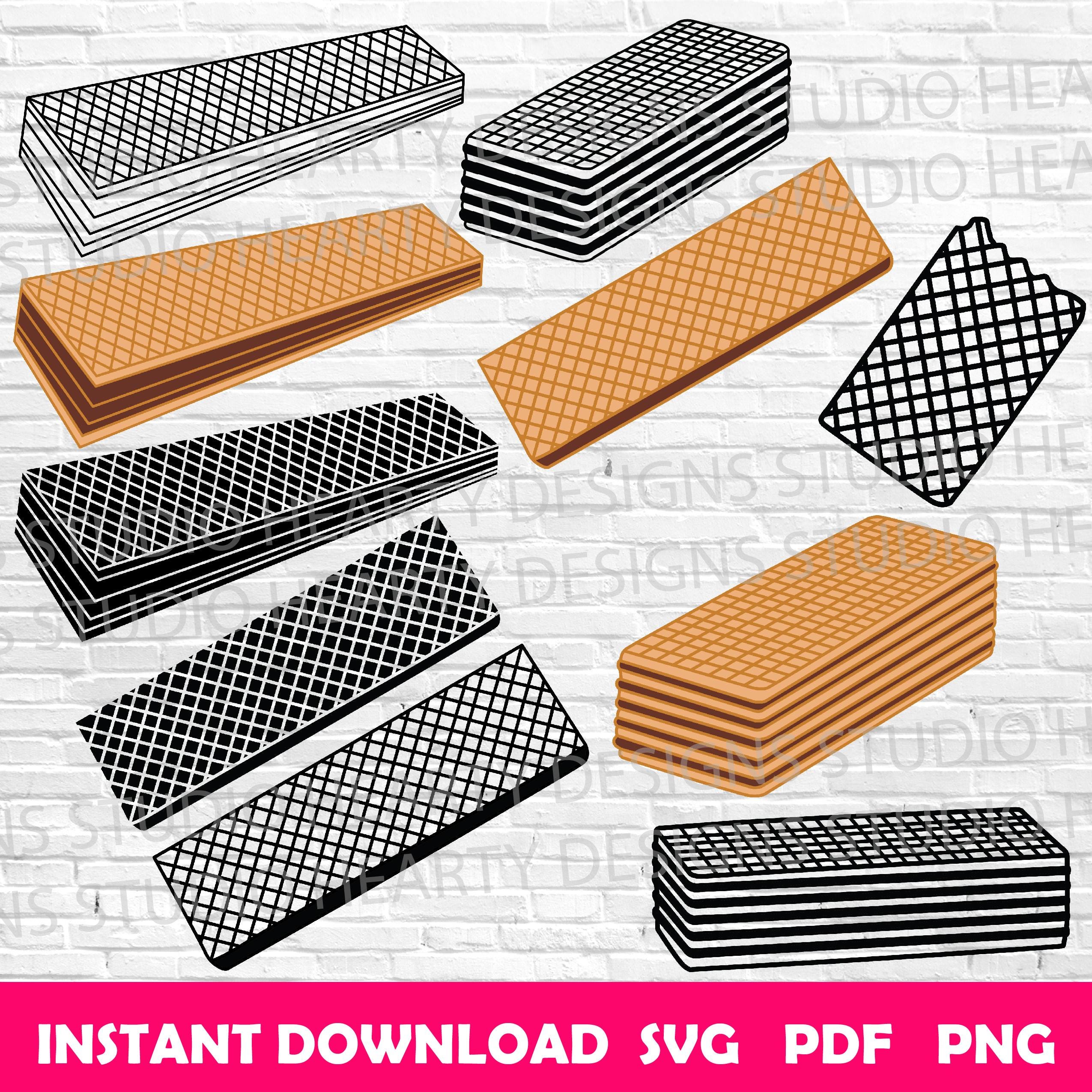 Wafer Biscuit SVG Bundle: Chocolate Wafer Clipart (digital Download ...