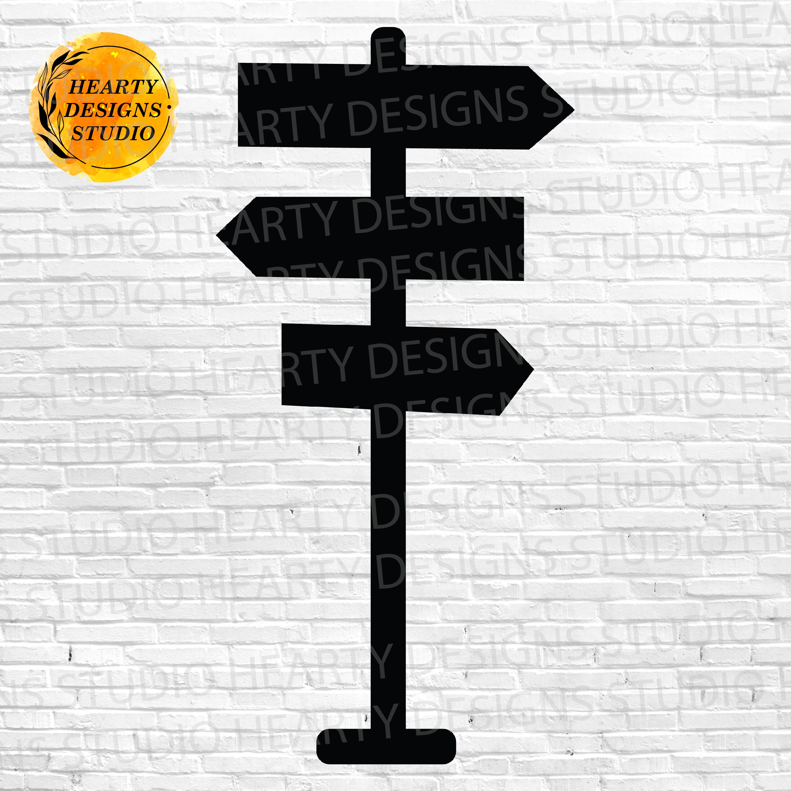 Street Sign SVG Cut Files: Road Signage, Crossroad Sign (digital ...