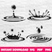 Water Splash Svg Water Ripples Svg Water Splash Cricut Water Drops ...