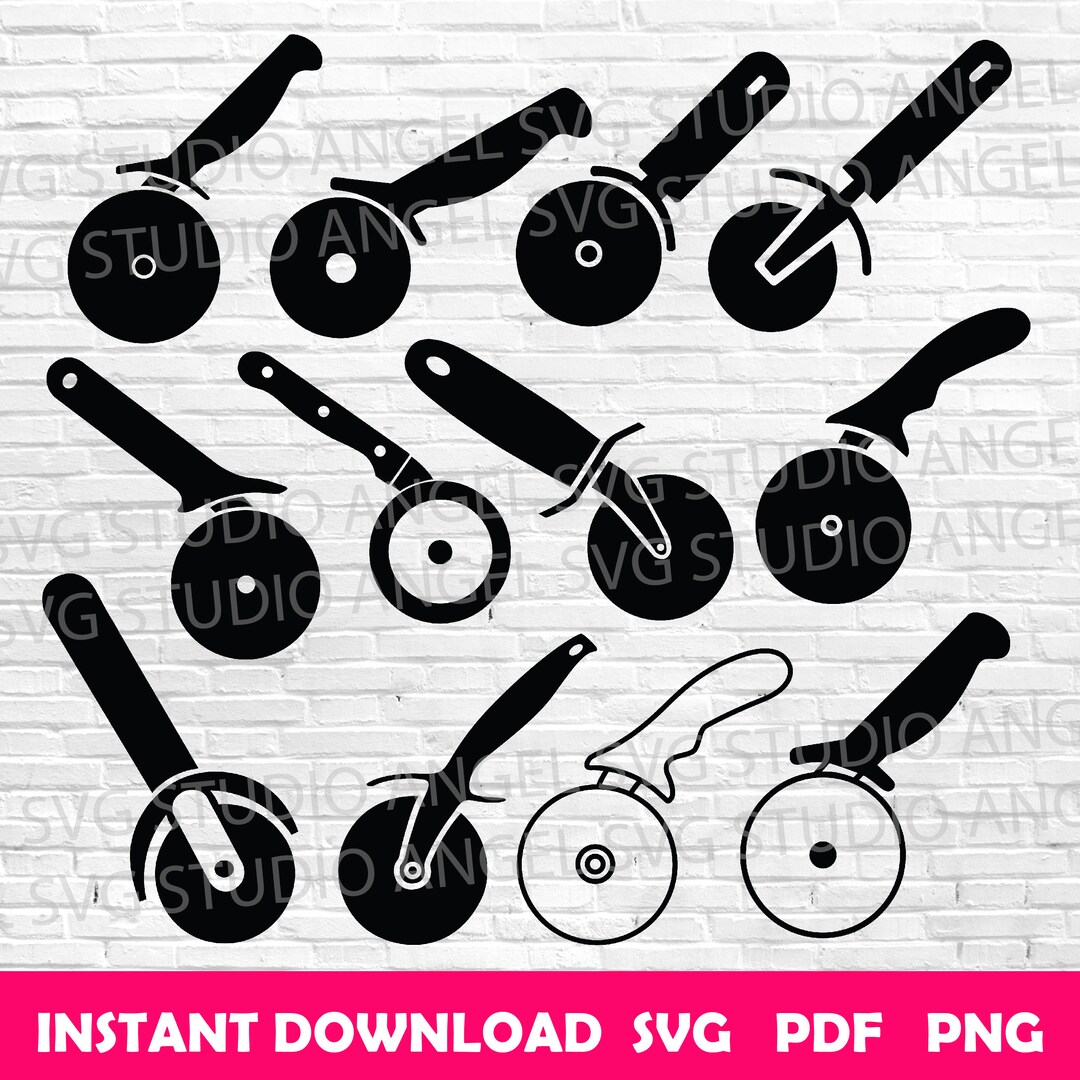Pizza Slicer SVG Bundle: Pizza Cutter Cut Files (digital Download) - Etsy