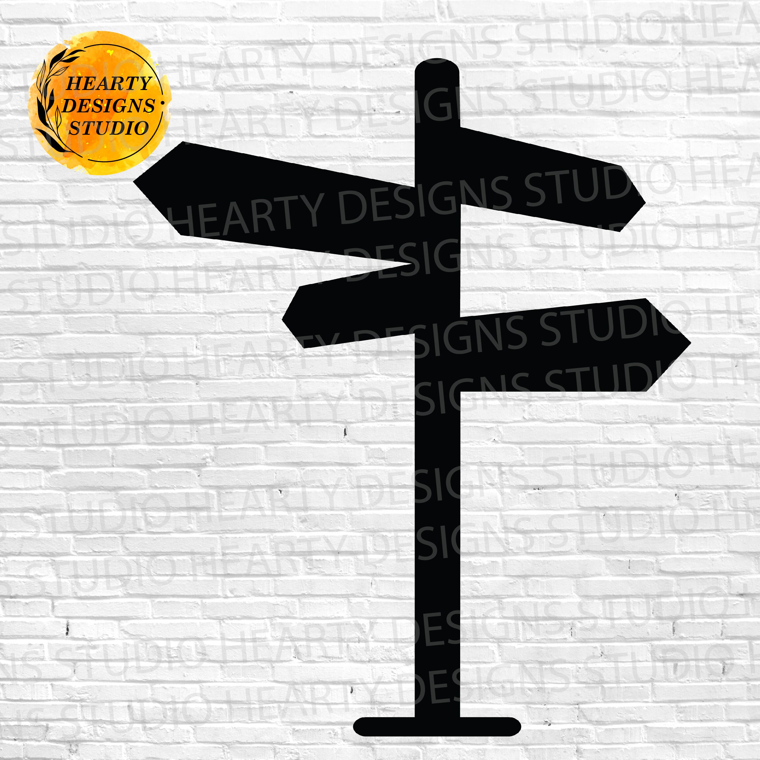 Street Sign SVG Cut Files: Road Signage, Crossroad Sign (digital ...