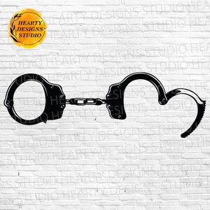 Handcuff Svg Handcuff Svg Cut Files Handcuff Cricut Handcuff Clipart ...