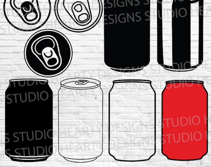 Smashed Soda Can Svg, Soda Can Svg, Soda Can Clipart, Soda Can Files ...