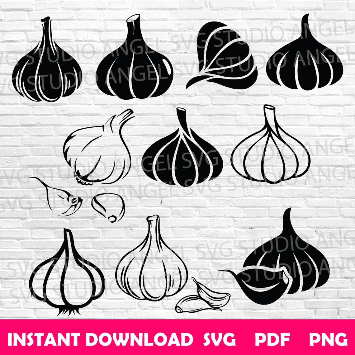 Garlic Svg Garlic Clove Svg Garlic Cricut Svg Garlic Svg Cut - Etsy