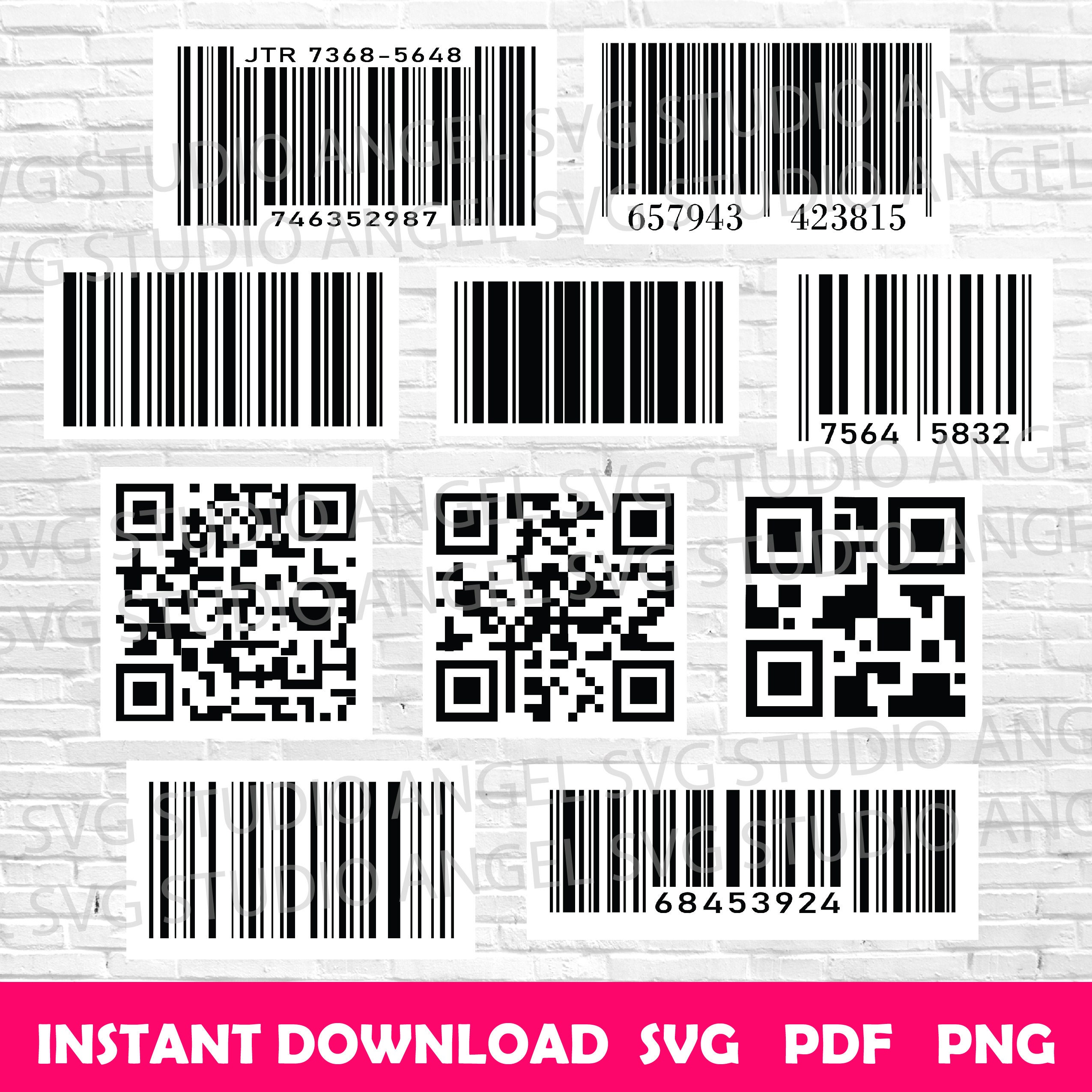Barcode Svg QR Code Svg Barcode Cricut QR Code Cricut Barcode - Etsy ...