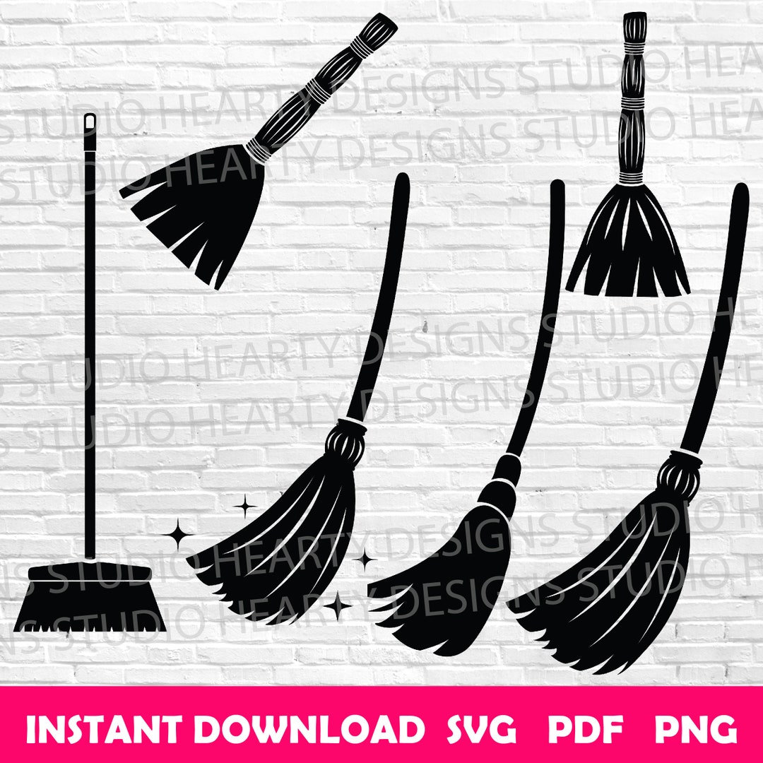 Broom Svg Broom Stick Svg Sweeper Broom Svg Broom Cricut Broom Vector ...