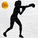 Female Boxer SVG Bundle: Boxing Woman Clipart for Cricut (digital ...