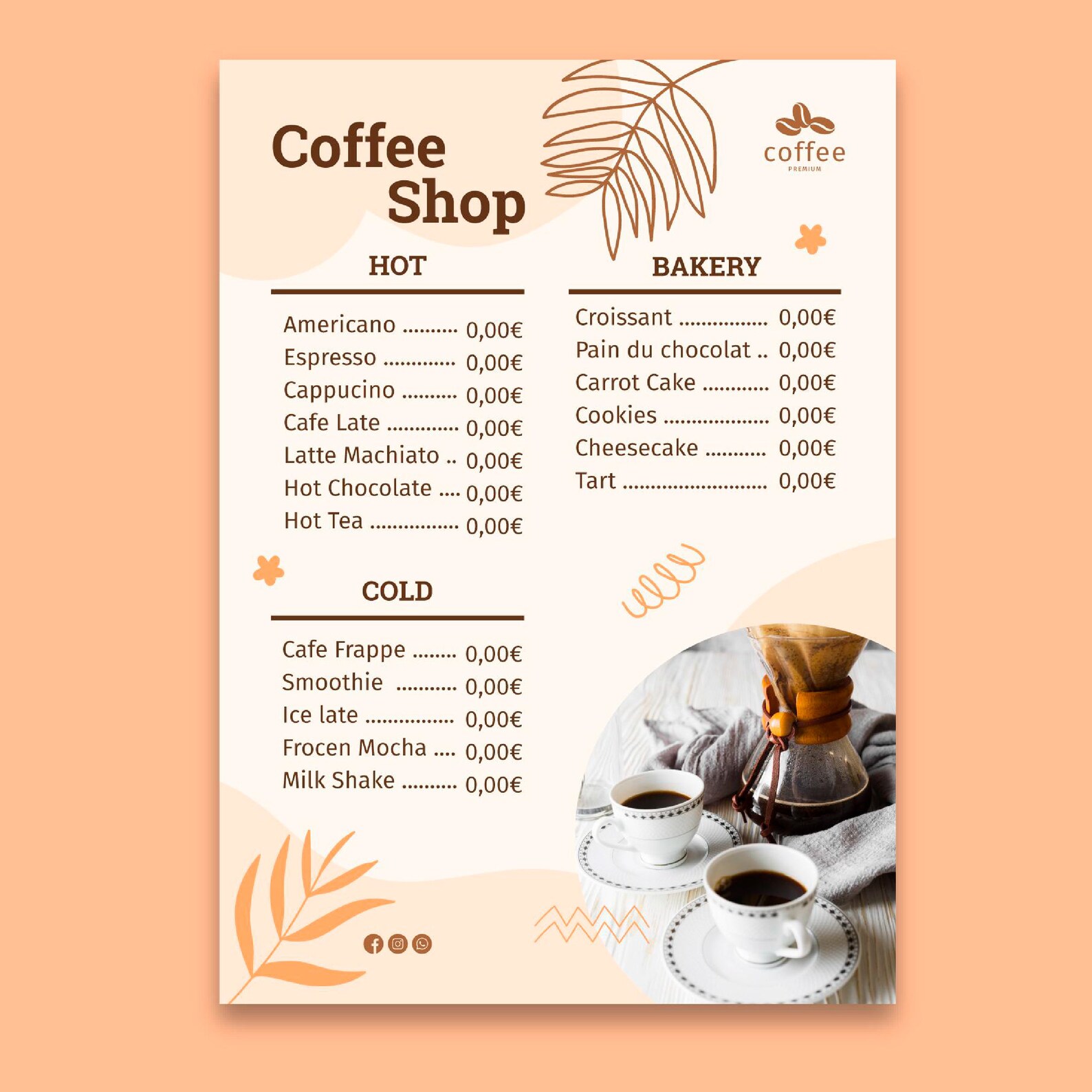 Custom Food Menu Custom Restaurant Menu Custom Bakery Menu - Etsy