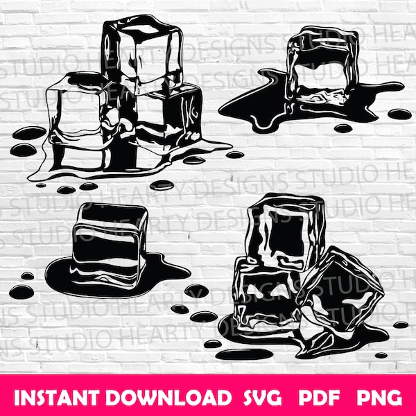 Melting Ice Svg - Etsy