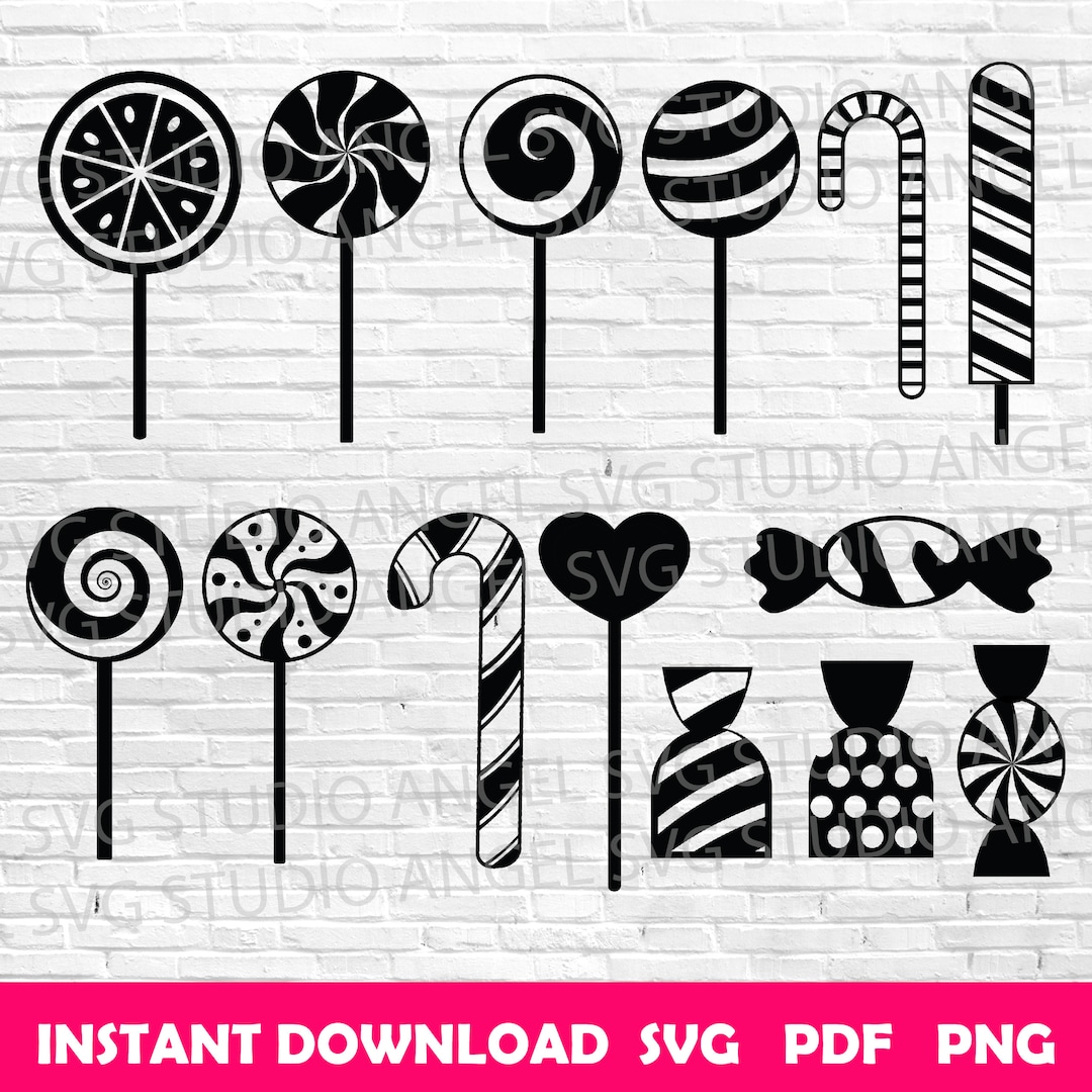 Candy Svg Candies Svg Candy Cricut Svg Candies Svg Bundle Candy Vector ...