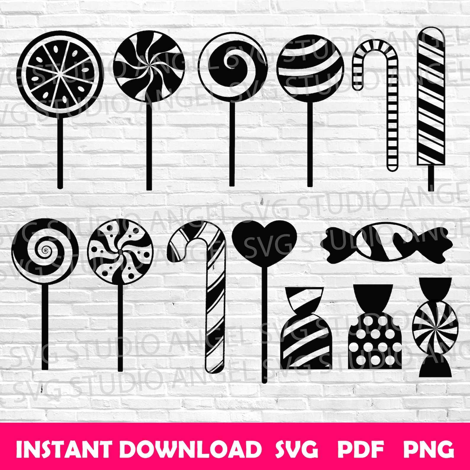 Candy Svg Candies Svg Candy Cricut Svg Candies Svg Bundle Candy Vector ...