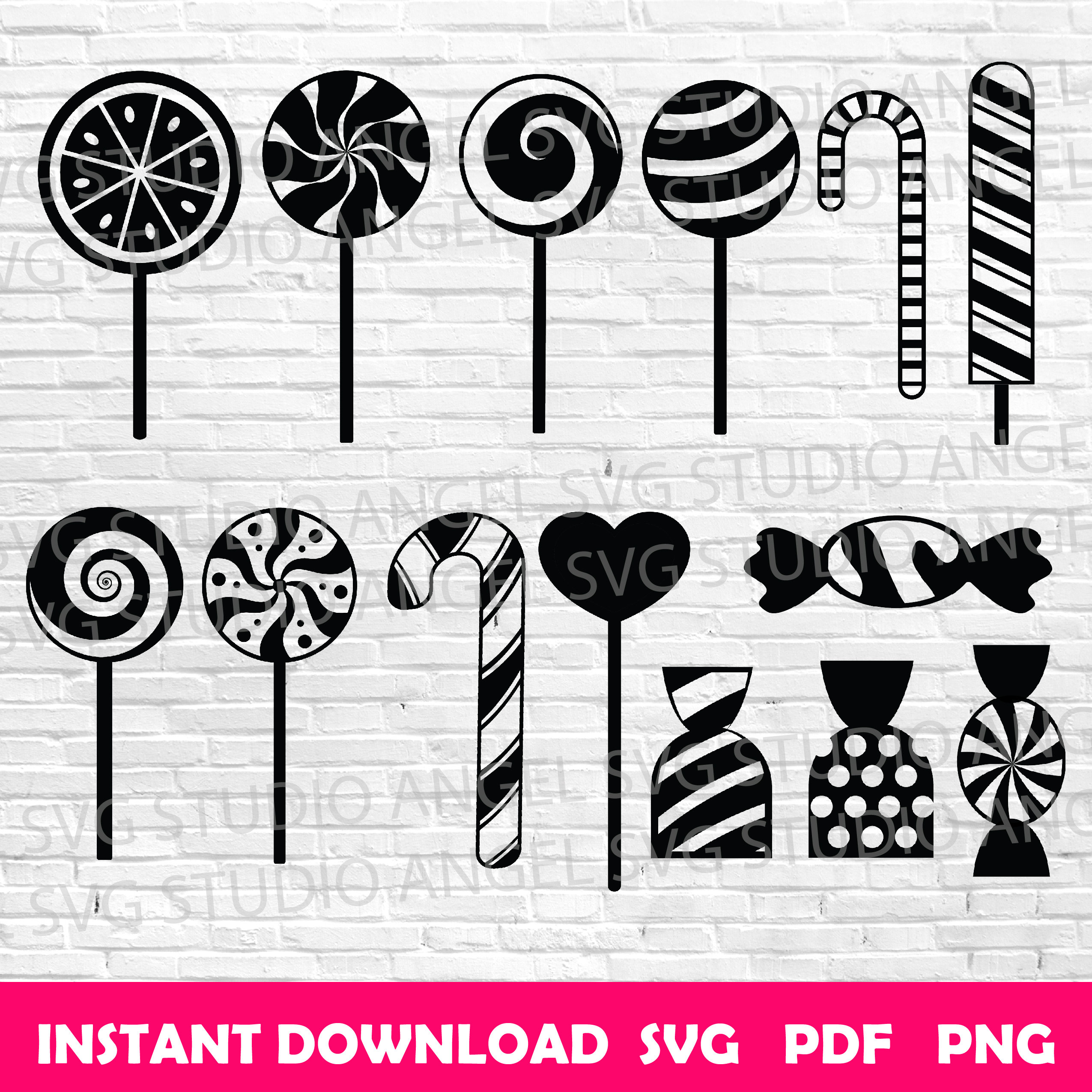Candy Svg Candies Svg Candy Cricut Svg Candies Svg Bundle Candy Vector ...