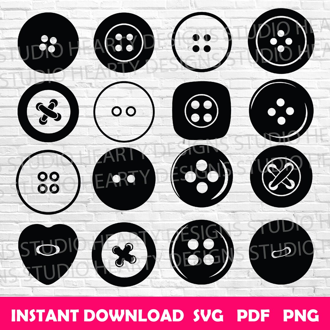 Sewing Button Svg Sewing Button Cricut Sewing Button Svg Bundle Sewing ...