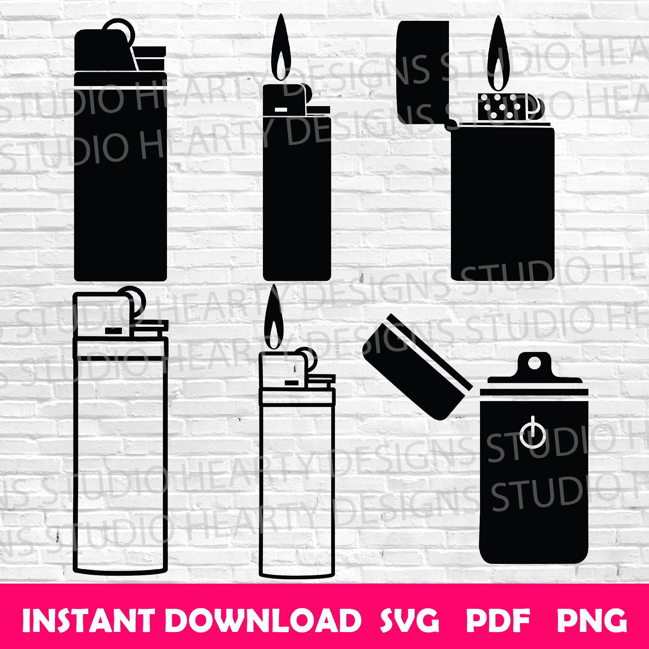 Cigarette Lighter Svg Pocket Lighter Svg Cigar Lighter Svg Cigarette ...