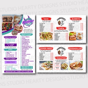 Custom Restaurant TV Menu Custom Screen Menu Custom Digital Menu Boards ...