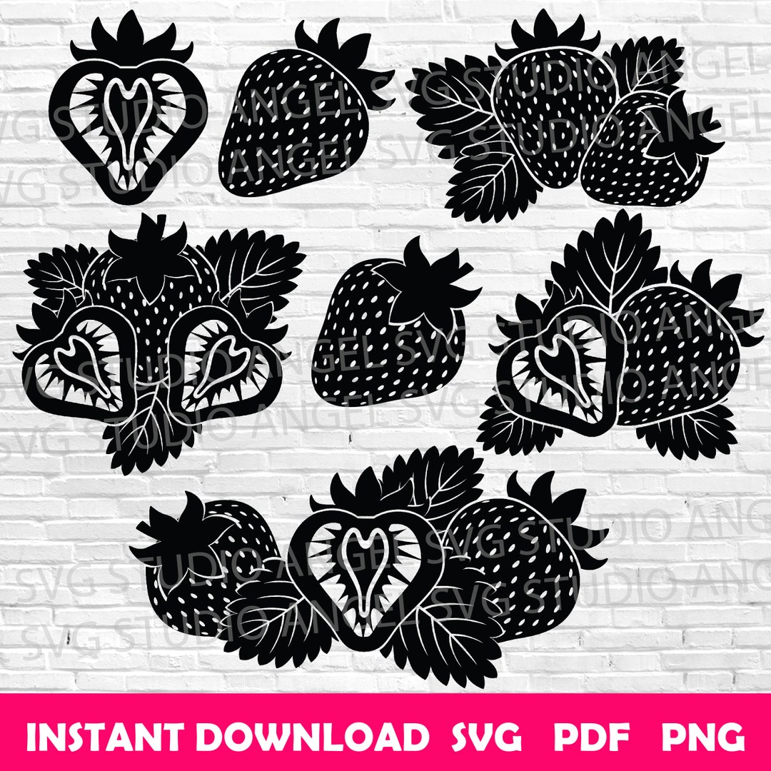 Strawberry Svg Strawberries Svg Strawberry Cricut Svg Strawberry Svg ...