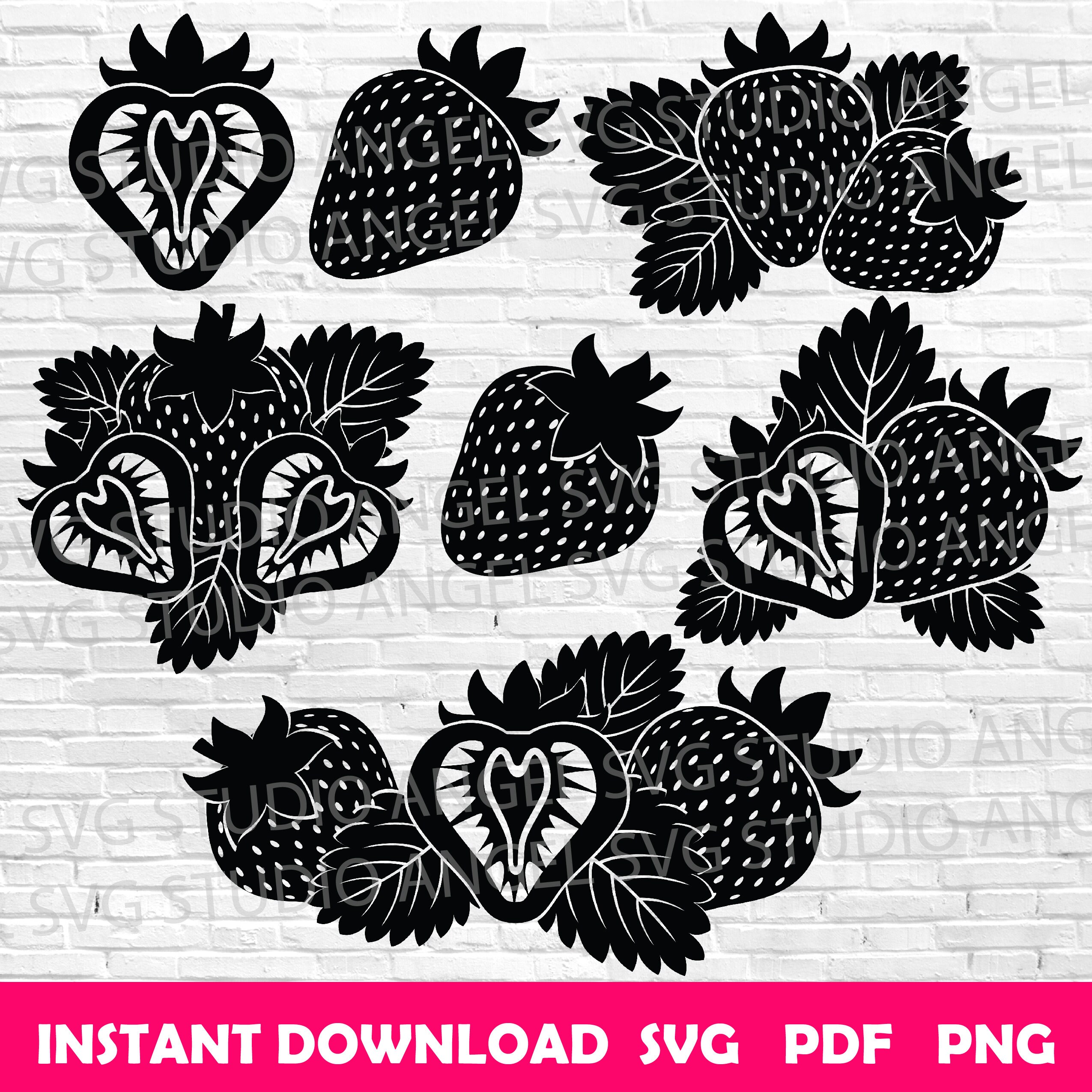 Strawberry Svg Strawberries Svg Strawberry Cricut Svg Strawberry Svg ...